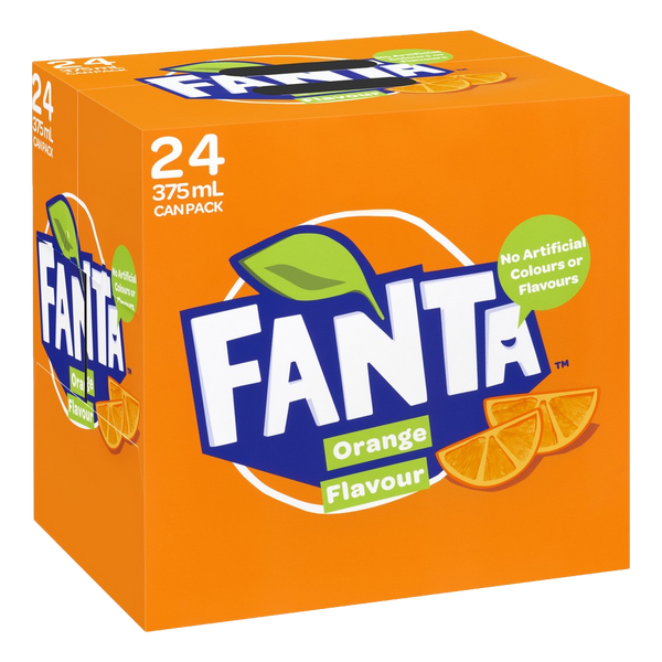 Fanta Orange 375ml Can Case of 24 - Camperdown Cellars