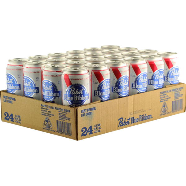 Pabst Blue Ribbon Premium Lager 473ml Can Case of 24 - Camperdown Cellars
