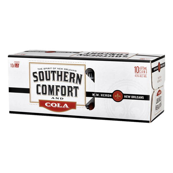 Southern Comfort & Cola 375ml Can 10 Pack - Camperdown Cellars