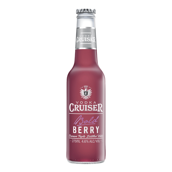 Vodka Cruiser Bold Berry Blend 275ml Bottle 4 Pack - Camperdown Cellars