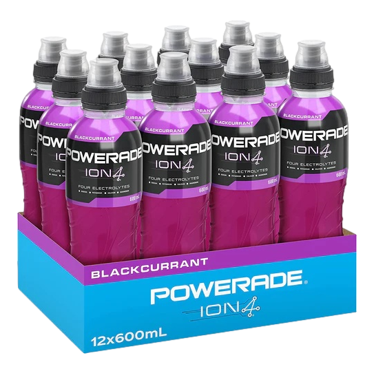 Powerade Blackcurrant 600ml Case of 12 - Camperdown Cellars