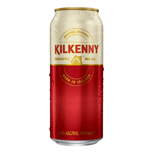 Kilkenny Original Draught Irish-Style Red Ale 470ml Can 6 Pack ...