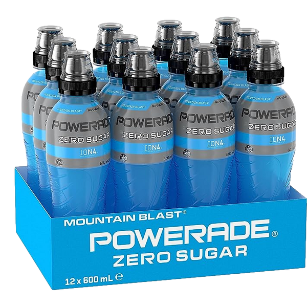 Powerade Zero Sugar Mountain Blast 600ml Case of 12 - Camperdown Cellars