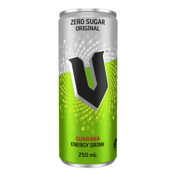 V Energy Drink Sugarfree 250ml Can 4 Pack - Camperdown Cellars
