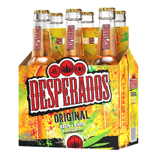 Desperados Original Beer with Aguardiente 330ml Bottle 6 Pack ...
