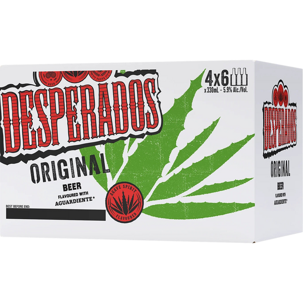 Desperados Original Beer with Aguardiente 330ml Bottle Case of 24 ...
