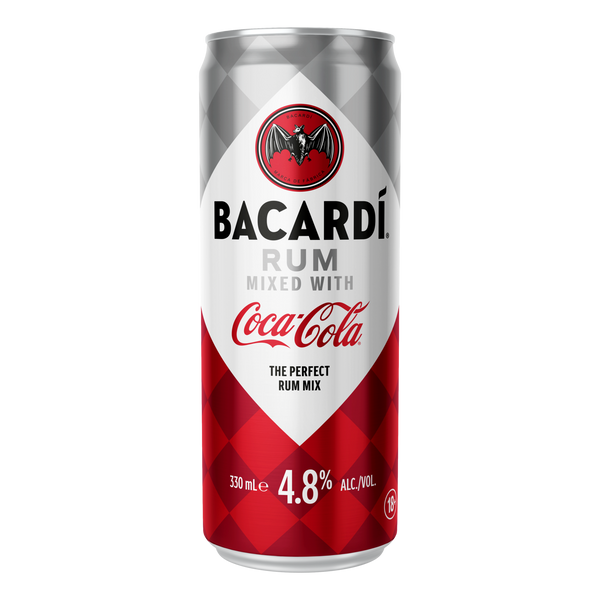 Bacardi Superior Rum & Coca-Cola 330ml Can Case of 24 - Camperdown Cellars
