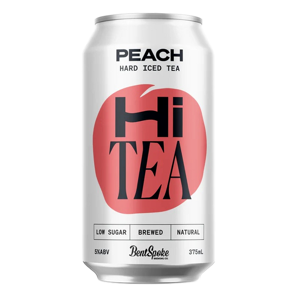 BentSpoke Hi Tea Peach Hard Iced Tea 5% 375ml Can 4 Pack - Camperdown ...