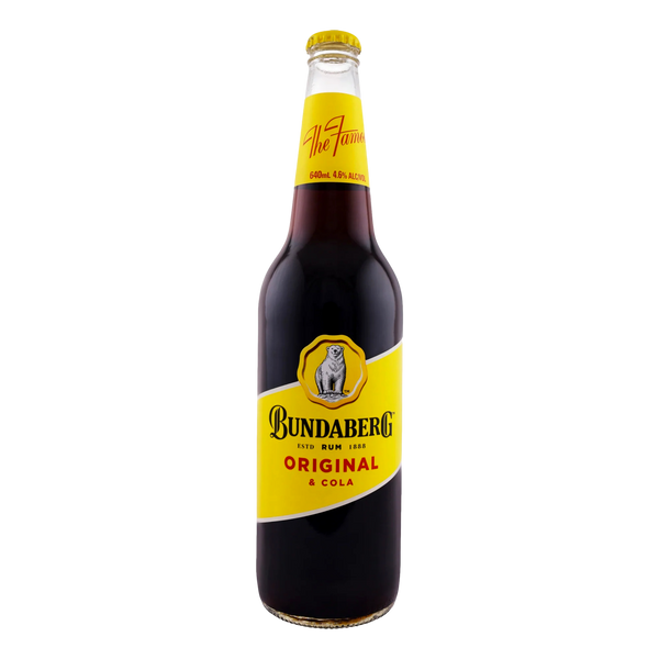 Bundaberg Original UP Rum & Cola 640ml Bottle 4 Pack - Camperdown Cellars