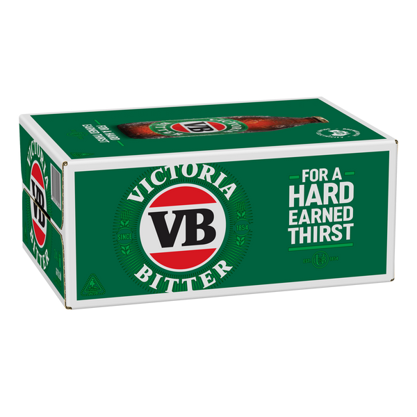 Victoria Bitter Lager 375ml Bottle Case of 24 - Camperdown Cellars