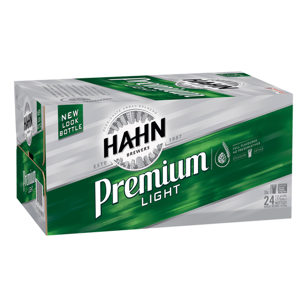 Hahn Premium Light Lager 375ml Bottle Case of 24 - Camperdown Cellars
