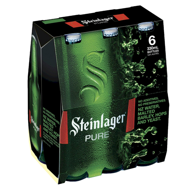Steinlager Pure Lager 330ml Bottle 6 Pack - Camperdown Cellars