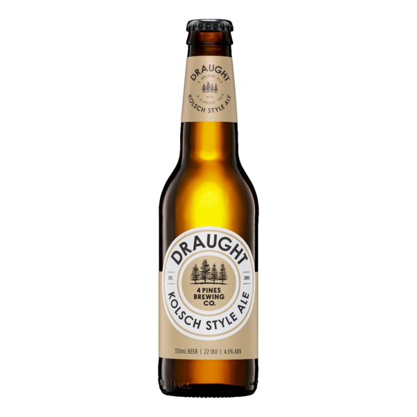 4 Pines Draught Kolsch Style Ale 330ml Bottle 6 Pack - Camperdown Cellars