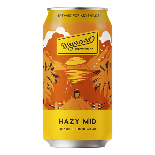 Wayward Hazy Mid-Strength Pale Ale 3.5% 375ml Can 6 Pack - Camperdown ...