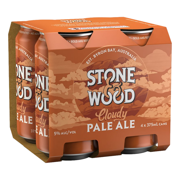 Stone & Wood Cloudy Pale Ale 375ml Can 4 Pack - Camperdown Cellars