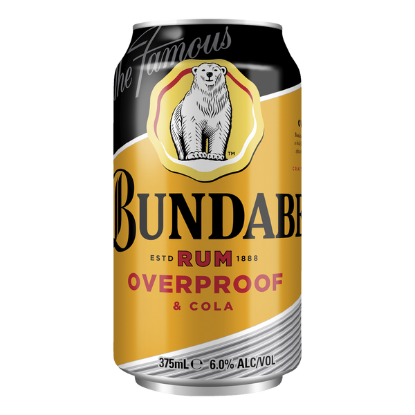 Bundaberg OP Rum & Cola 6% 375ml Can 10 Pack - Camperdown Cellars