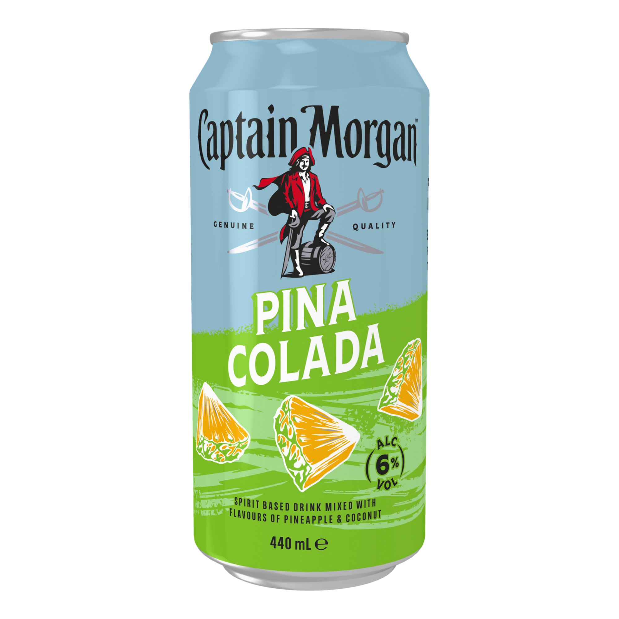 Captain Morgan Pina Colada 6% 440ml Can 4 Pack - Camperdown Cellars