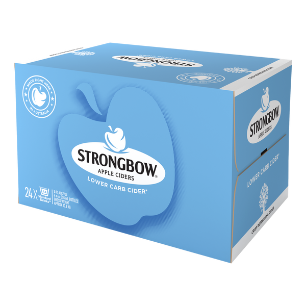 Strongbow Low Carb Apple Cider 355ml Bottle Case of 24 - Camperdown Cellars