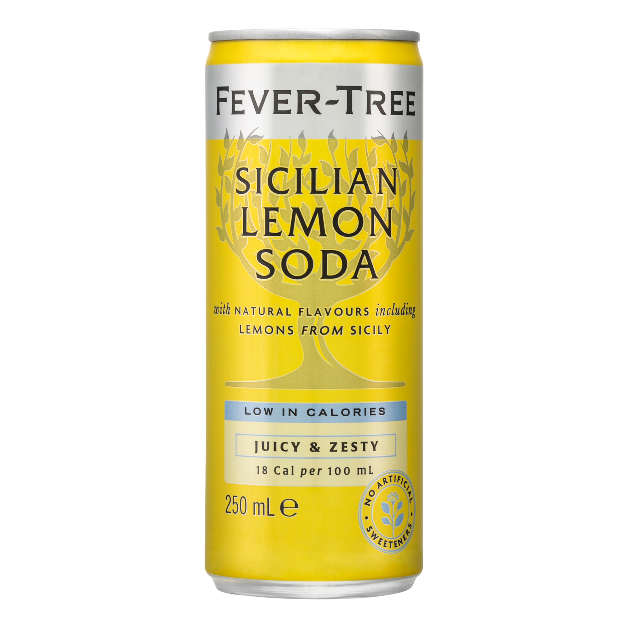 Fever Tree Sicilian Lemon Soda Water 250ml Can 4 Pack - Camperdown Cellars