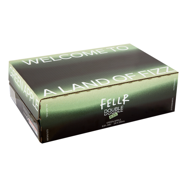 Fellr DOUBLE Seltzer Green Apple 6% 330ml Can Case of 24 - Camperdown ...
