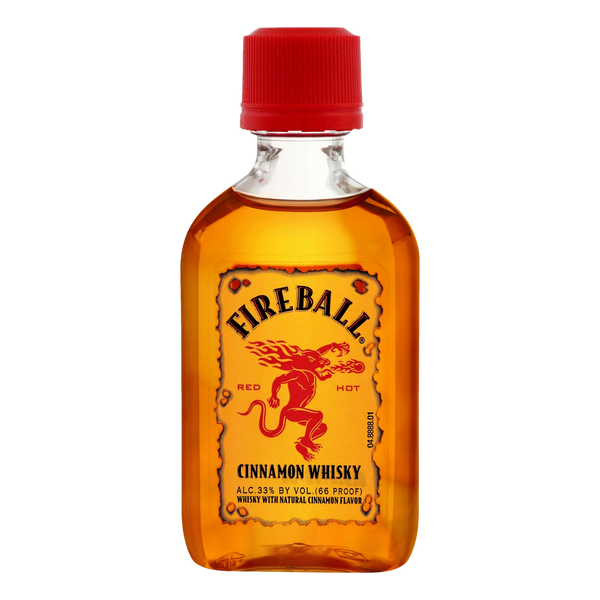 Fireball Cinnamon Whisky Liqueur Mini 50ml Party 10 Pack - Camperdown ...