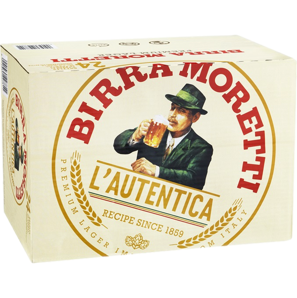 Birra Moretti Premium Lager 330ml Bottle Case of 24 - Camperdown Cellars