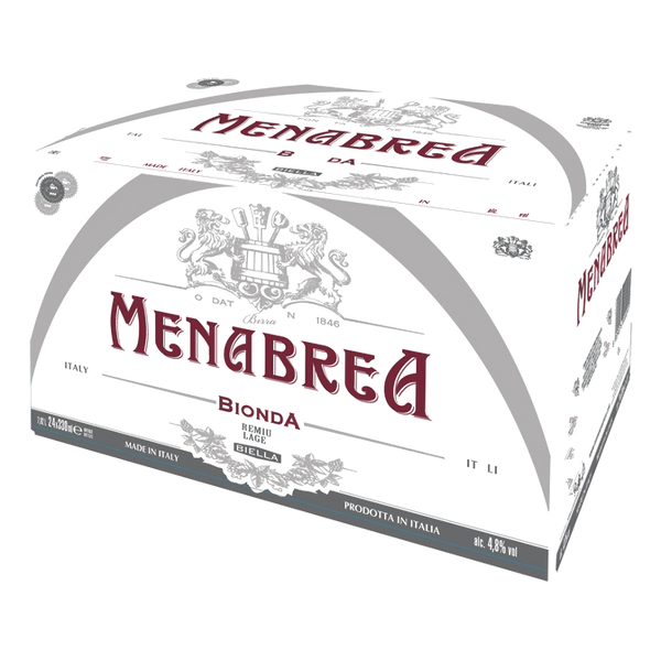 Menabrea Birra Bionda Lager 330ml Bottle Case of 24 - Camperdown Cellars
