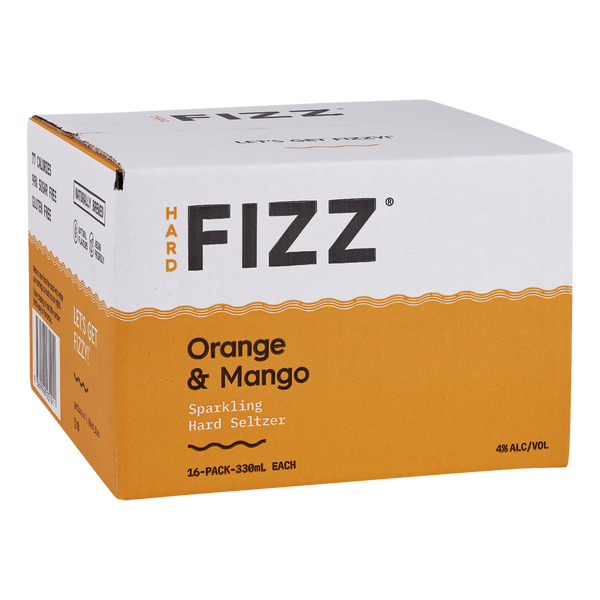 Hard Fizz Orange & Mango Seltzer 330ml Can Case of 16 - Camperdown Cellars