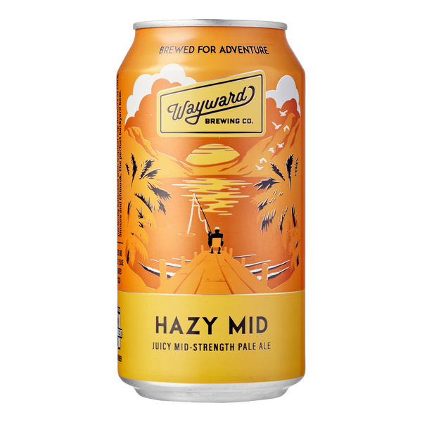 Wayward Hazy Mid-Strength Pale Ale 375ml Can Case of 24 - Camperdown ...