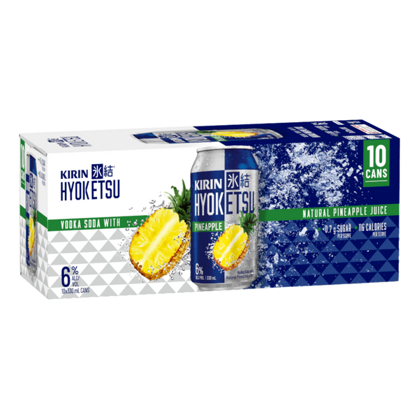 Kirin Hyoketsu Pineapple Vodka Soda 6% 330ml Can 10 Pack - Camperdown ...