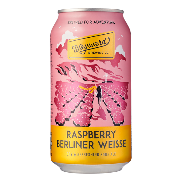 Wayward Raspberry Berliner Weisse 375ml Can Case of 24 - Camperdown Cellars