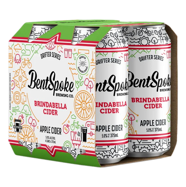 BentSpoke Brindabella Apple Cider 375ml Can 4 Pack - Camperdown Cellars