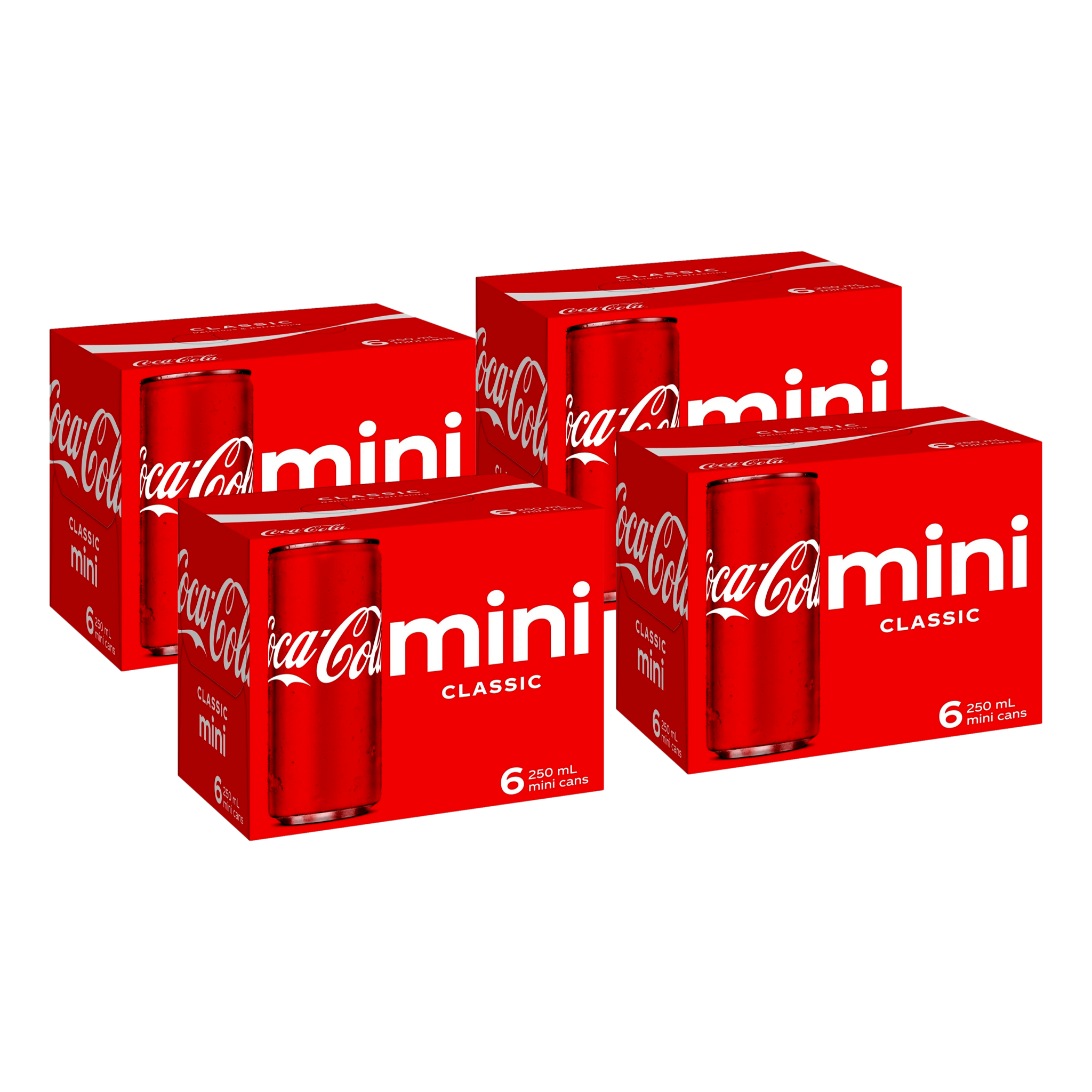 Coca-Cola Classic Mini 250ml Can Case of 24 - Camperdown Cellars