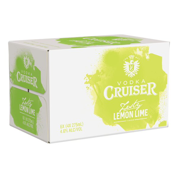 Vodka Cruiser Zesty Lemon Lime 275ml Bottle Case of 24 - Camperdown Cellars