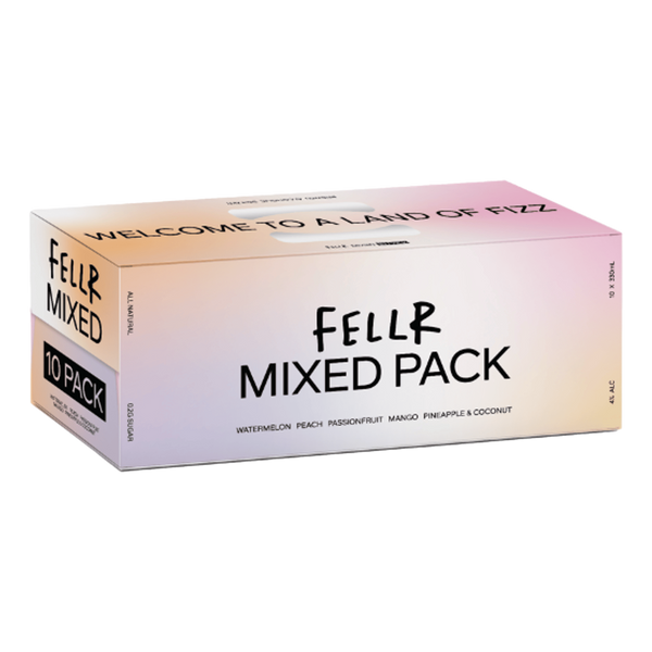 Fellr Seltzer Mixed Flavour 4% 330ml Can 10 Pack - Camperdown Cellars