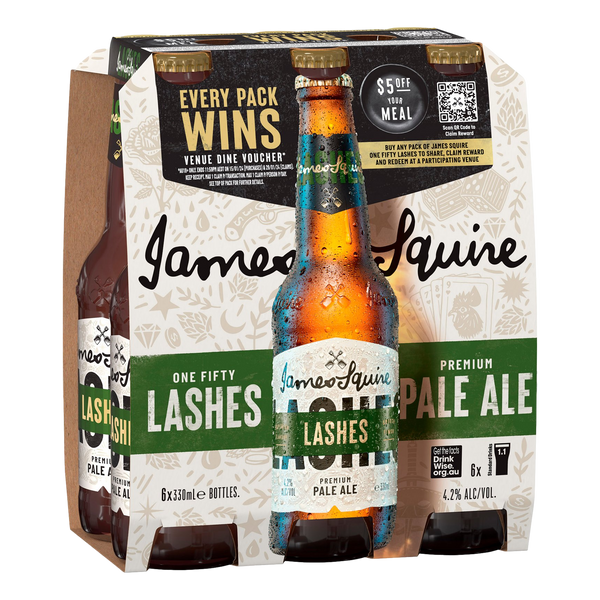 James Squire 150 Lashes Pale Ale 330ml Bottle 6 Pack - Camperdown Cellars
