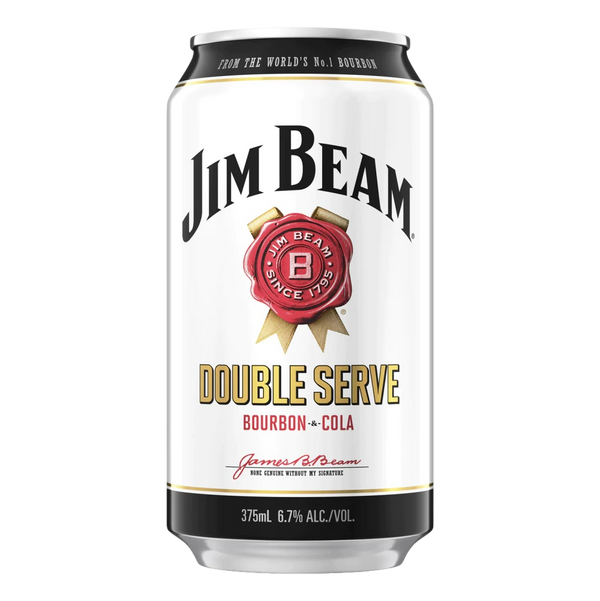 Jim Beam White & Cola Double Serve 6.7% 375ml Can 10 Pack - Camperdown ...