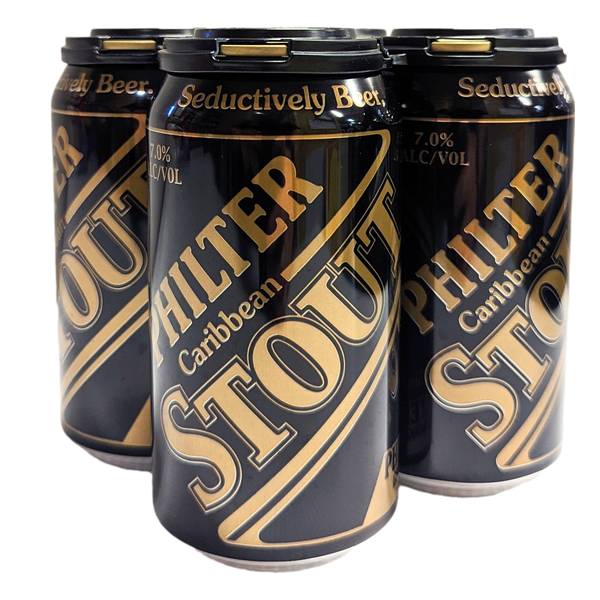 Philter Carribean Stout 7% 375ml Can 4 Pack - Camperdown Cellars