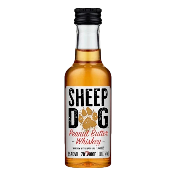 Sheep Dog Peanut Butter Whiskey Liqueur Mini 50ml - 10 Pack ...
