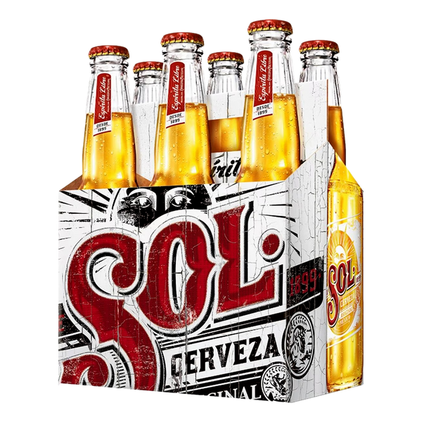 Sol Cerveza Original Lager 330ml Bottle 6 Pack - Camperdown Cellars