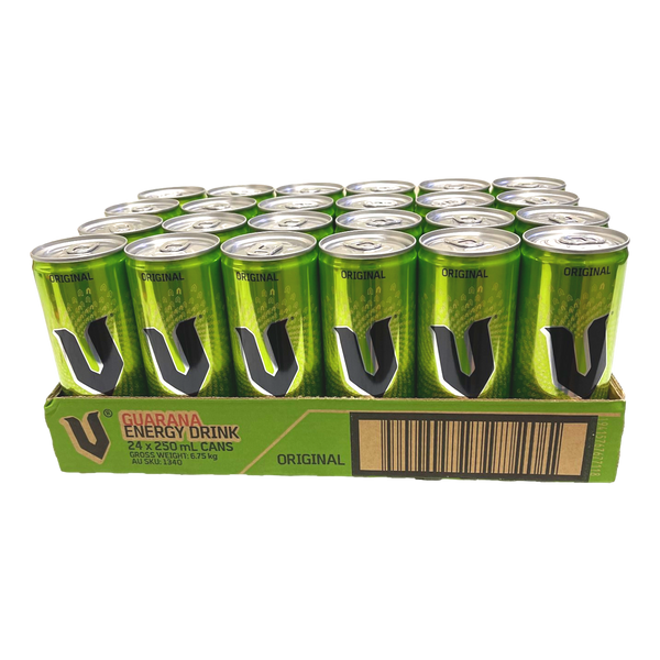 V Energy Drink Original 250ml Can Case of 24 - Camperdown Cellars