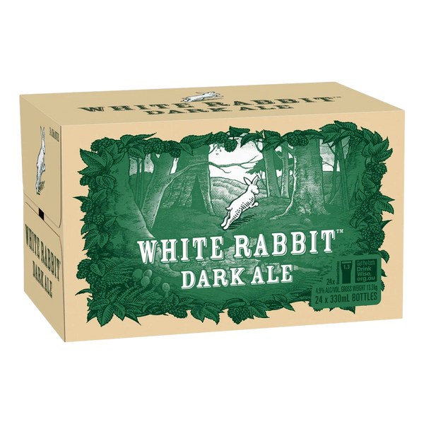 White Rabbit Dark Ale 330ml Bottle Case of 24 - Camperdown Cellars