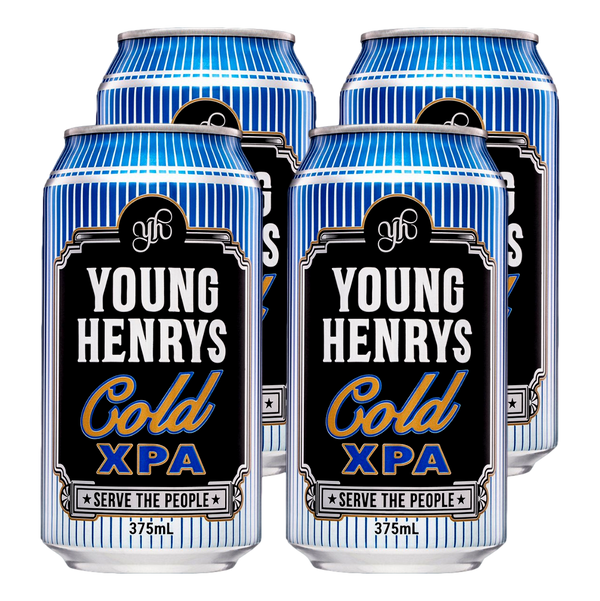 Young Henrys Cold XPA 375ml Can 4 Pack - Camperdown Cellars