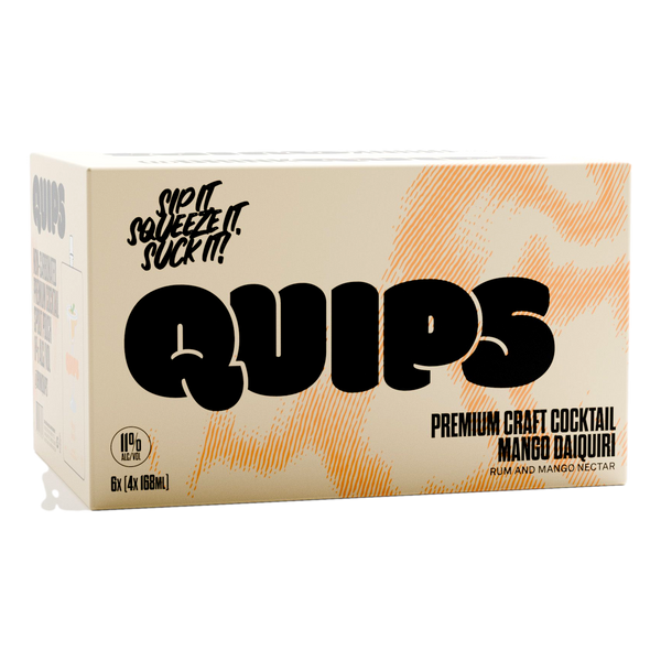 Quips Mango Daiquiri Cocktail Pouch 168ml Case of 24 - Camperdown Cellars