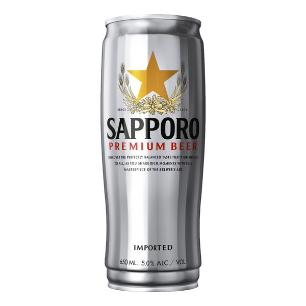 Sapporo Premium Lager 650ml Can 2 Pack - Camperdown Cellars