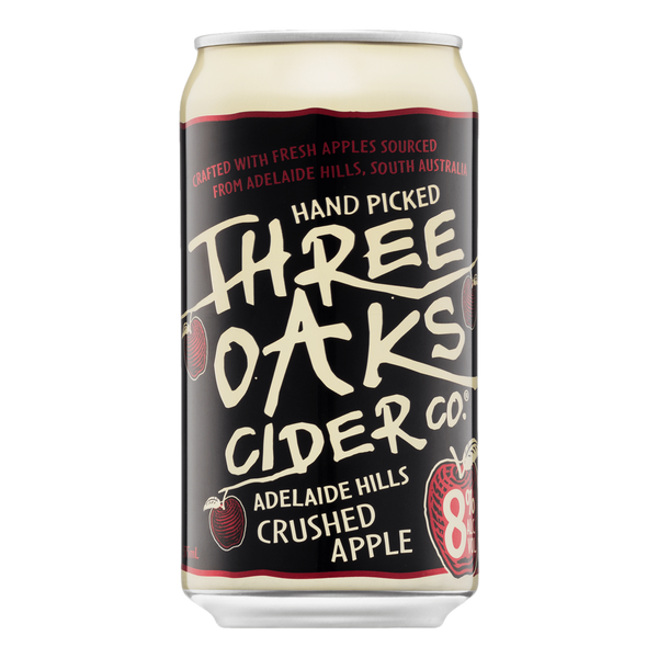 Three Oaks Apple Cider 8% 375ml Can 4 Pack - Camperdown Cellars