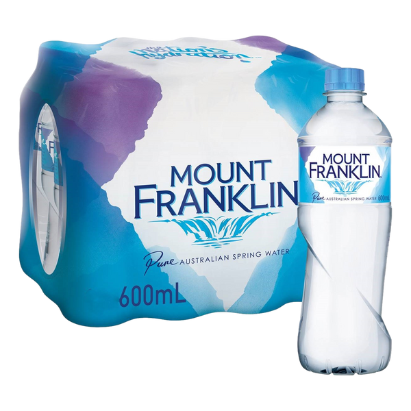 Mount Franklin Spring Water 600ml Bottle Case of 24 - Camperdown Cellars