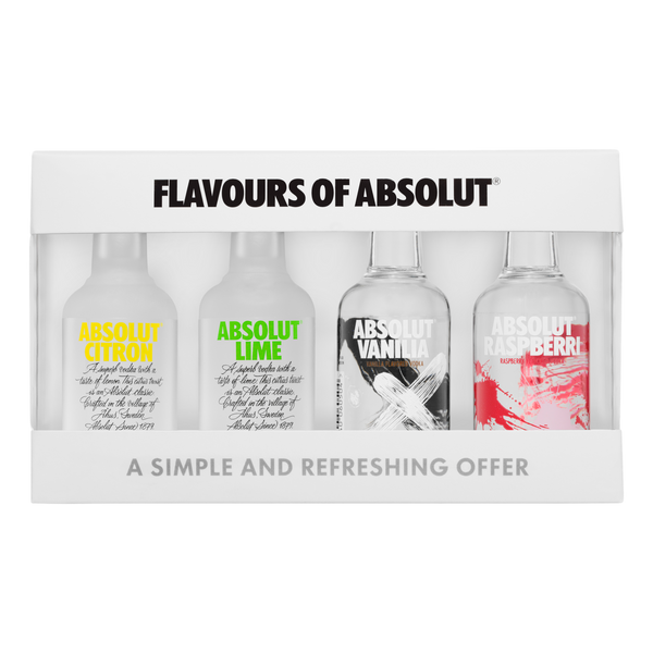 Absolut Vodka Flavour Mini Mix 50ml 4 Pack - Camperdown Cellars