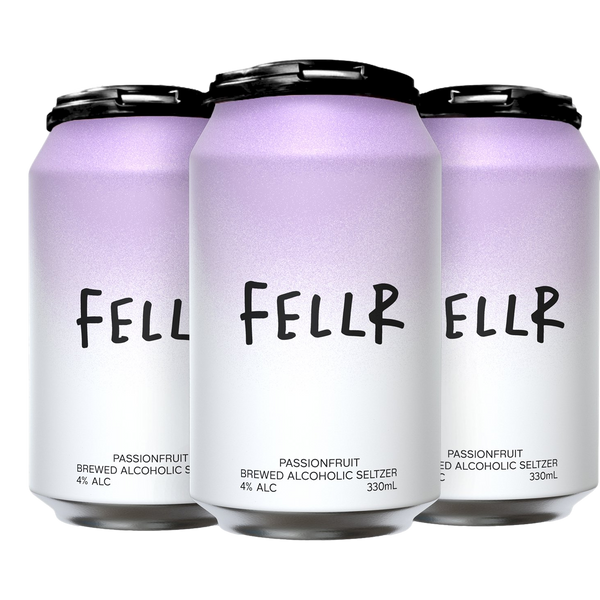 Fellr Passionfruit Seltzer 330ml Can 4 Pack - Camperdown Cellars