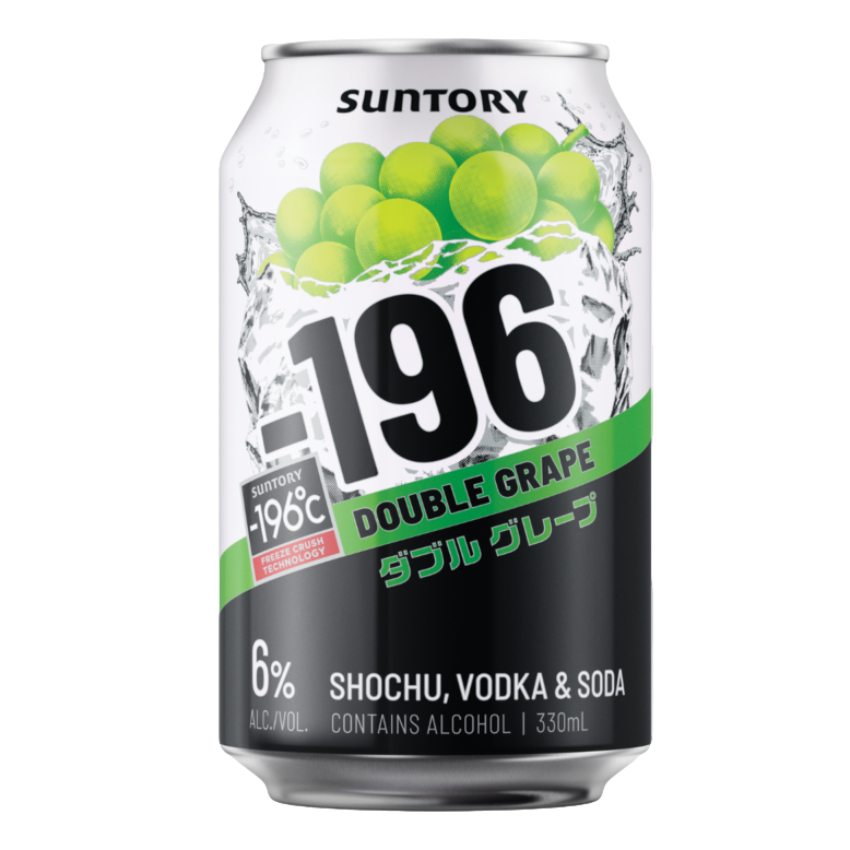 Suntory -196 Double Grape Shochu Vodka Soda 330ml Can Single - Camperdown Cellars